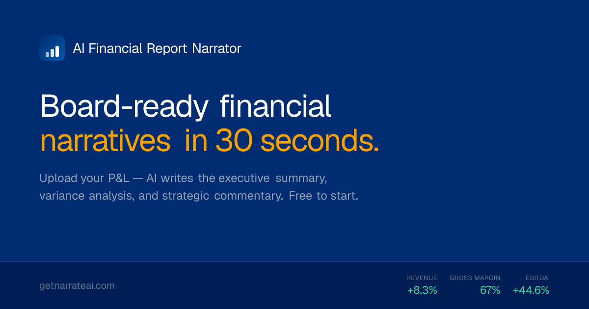 AI Financial Report Narrator | getnarrateai